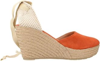 Clara Duran Plateau Wedges mit Jute-Detail - - Shoes - Damen - Orange - 41 EU