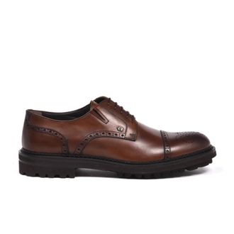 Baldinini Lederschn&uuml;rschuh - - Shoes - Herren - Braun - 44 EU