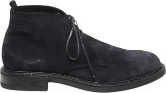 Alexander Hotto Stiefel - Deep Blue Suede Ankle Boot - Gr. 41,5 (EU) - in Blau - für Damen