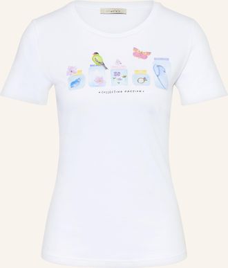 Lilienfels Lilienfels T-Shirt Mit Schmucksteinen weiss