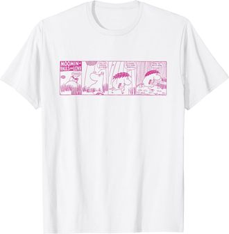 Moomin Mumin verliebt Sich Lustiger Comicstrip T-Shirt