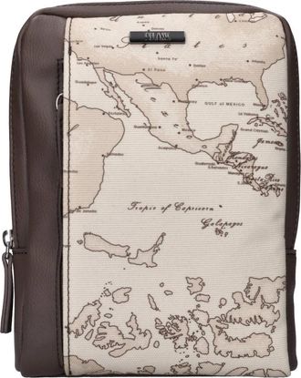 Alviero Martini 1A Classe Homme, Sacs, Brun, Taille: ONE Size Sac bandouli&egrave;re en similicuir et tissu