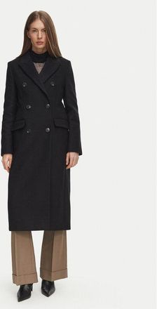 Tommy Hilfiger Wollmantel Classic WW0WW51525 Schwarz Regular Fit