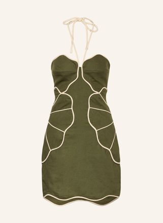 Farm Rio Farm Rio Kleid Green Wavy Mit Leinen gruen