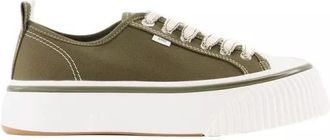 Ami Low-Top Sneaker - Low Top 1980 Sneakers - Cotton - Dark Olive - Gr. 43 (EU) - in Gr&uuml;n - f&uuml;r Damen
