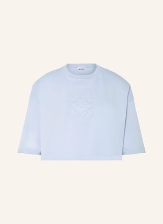 Loewe Cropped-Shirt blau