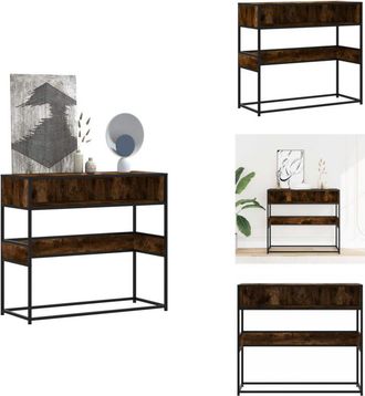 vidaXL Vidaxl - Konsolentisch R&auml;uchereiche 90x35x80 cm Holzwerkstoff - Konsolentisch - Konsolentische - Tisch - Flurtisch