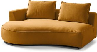Studio Copenhagen home24 Bigsofa Gelb Webstoff Saia 322 x 82 x 154cm Ausrichtung rechts Modern