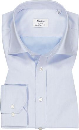 Stenströms Herren Hemd blau Baumwolle