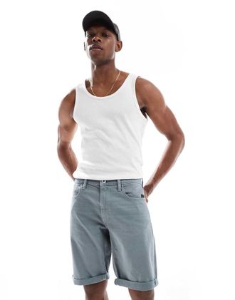 G-Star Mosa - Short en jean - Sauge-Vert