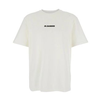 Jil Sander T-Shirt mit Rundhalsausschnitt - - Tops - Herren - Wei&szlig; - L
