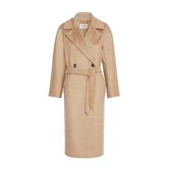 Max Mara Resina Zweireihiger Mantel - - Coats - Damen - Braun - XS