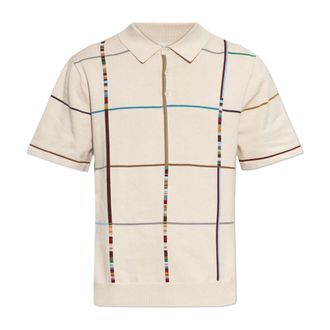 Paul Smith Homme, Tops, Beige, Taille: L Check Polo