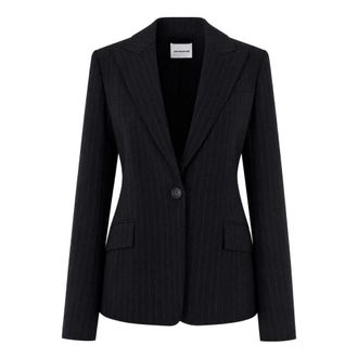 Andamane Einknopf-Nadelstreifen-Blazer - - Jackets - Damen - Schwarzk - S
