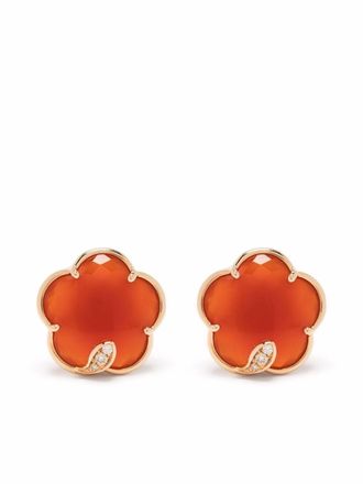 Pasquale Bruni 18kt Rotgoldohrringe mit Diamanten - Rosa