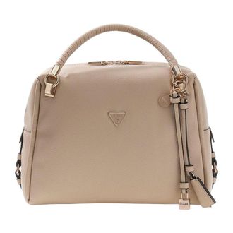 Guess Femme, Sacs, Beige, Taille: ONE Size Sac &agrave; main avec fermeture &agrave; glissi&egrave;re