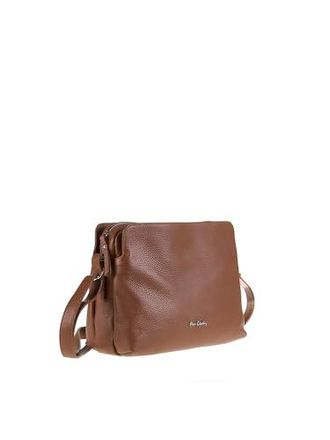 Pierre Cardin Sac &agrave; bandouli&egrave;re pour femme en cuir v&eacute;ritable Made in Italy 30 x 23 x 13 cm 1980, cuir, Taille unique