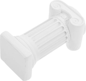 BESPORTBLE Mini-kerzenhalter Aus Kunstharz Puppenhausdeko Im Römischen Stil Säulenfigur Als Tischskulptur Ornamentständer Für Eingangsbereichdeko Mini-säulenstän