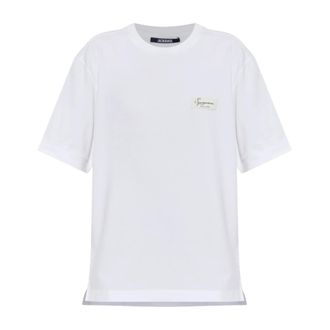 Jacquemus Baumwoll-T-Shirt Montaigne - - Tops - Damen - Wei&szlig; - S