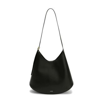 Jil Sander Femme, Sacs, Noir, Taille: ONE Size Sac bandoulière en cuir noir