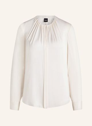 HUGO BOSS Seidenbluse Banorah weiss