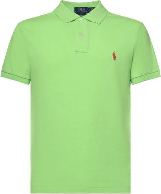 Polo Ralph Lauren Homme, Tops, Vert, Taille: L Polo Piqu&eacute; Coupe Slim