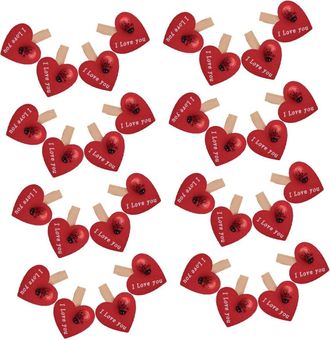 TOPBATHY 50 Mini W&auml;scheklammern Kreative Holzklammern Sicherheitsklammern F&uuml;r Kleidung Babykleidung Babyparty Kleidung Kleine Kleiderklammern Holzklammern F&uuml;r 