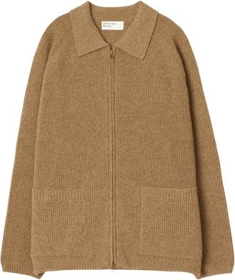 Universal Works Zip Cardigan - Homme - Pulls - Beige - Taille: XL