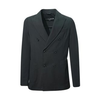 Circolo 1901 Zweireihiges Jackett - - Jackets - Herren - Schwarzk - XL