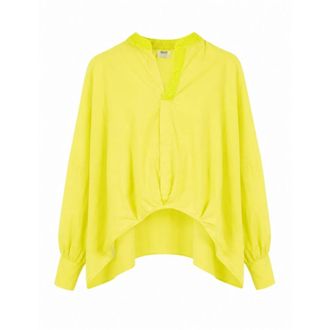 Brand Unique Femme, Blouses et Chemises, Jaune, Taille: 42 FR Blouse Fluide Oversize