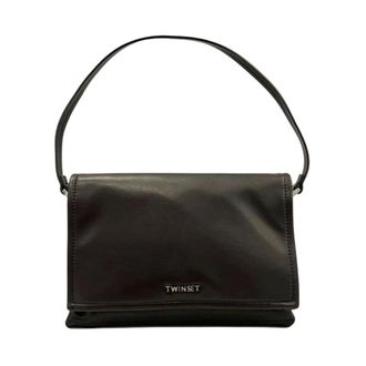 Twinset Femme, Sacs, Noir, Taille: ONE Size Pochette en poly&eacute;thyl&egrave;ne avec finition textur&eacute;e