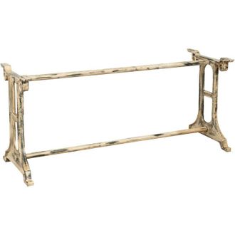 Biscottini International Beingestell f&uuml;r Gartentische. Struktur aus massivem Eisen und Gusseisen f&uuml;r den Innen- und Au&szlig;enbereich. Platten aus Glas, Holz