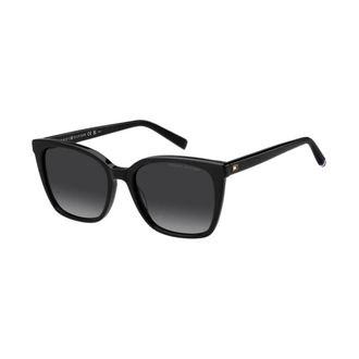 Tommy Hilfiger Authentische Stilvolle Sonnenbrille mit Premium-Qualit&auml;t - - Accessories - Damen - Schwarzk - 54 MM