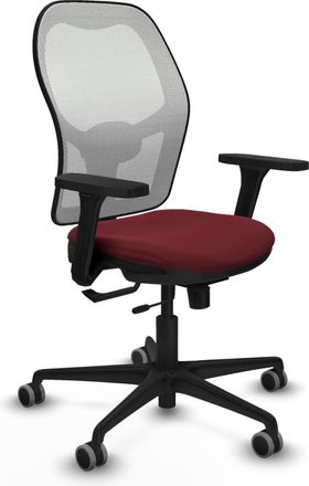 Piqueras y Crespo B&uuml;rostuhl mit 3D-Armen, h&ouml;henverstellbare Lendenwirbelst&uuml;tze, ausgestattet mit Syncro/Traslack und eingespritztem Schaum, mit Rollen von 65 mm, Parket