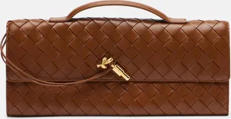 Bottega Veneta Clutch Intrecciato aus Leder