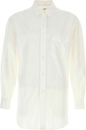 Yohji Yamamoto Homme, Chemises, Blanc, Taille: L Cotton Shirt