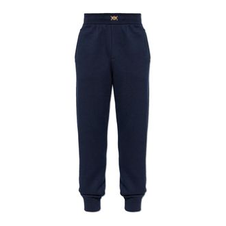 Versace Cashmere-Blend Strick-Sweathose - - Trousers - Herren - Blau - S