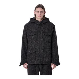 Engineered Garments Wollmischkapuzenjacke mit Taschen - - Jackets - Herren - Braun - M