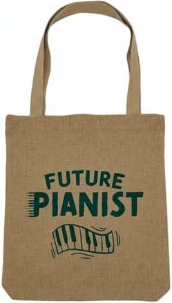 Fabulous Sac Shopping Tote Bag Aspect Lin - Future Pianist Music Piano Artist Classical - Sac de Courses Toile Epaisse 360g Beige Naturel Cabas Port&eacute; Epaule So