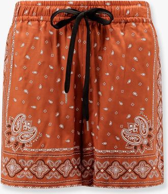 Pinko Viscose shorts with bandana print - PINKO - gender_Woman