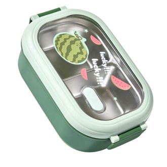 Generic Edelstahl Box, Widerstandsf&auml;hige Thermo Lunchbox mit Trennw&auml;nden, Isolierter Lebensmittelbeh&auml;lter f&uuml;r Studenten und B&uuml;roangestellte, Beh&auml;lter mit &uuml;ber