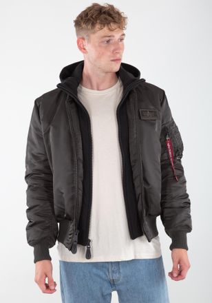 Alpha Industries Bomberjacke ALPHA INDUSTRIES MA-1 D-TEC, Herren, Gr. XXL, schwarz olive, Web, Obermaterial: 100% Nylon, unifarben, schmal, Rundhals, eingesetzt Rippb&uuml;