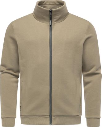 Ragwear Herren Sweatjacke Leichter Pullover Hoodie mit hohem Kragen Jettrys Dusty Olive Gr. XL