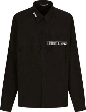 Dolce & Gabbana Homme, Chemises, Noir, Taille: M Chemise
