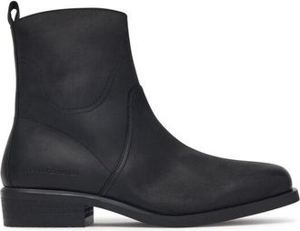 Tommy Hilfiger Stiefeletten Hilfiger Dressy Lth Biker Boot FM0FM06077 Schwarz