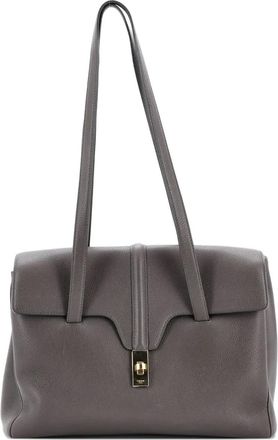 Celine Soft 16 Bag grained calfskin medium shoulder bag - Gris