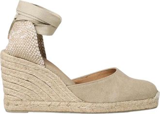 Castaner Femme, Chaussures, Beige, Taille: 38 EU Compens&eacute; Sandale Espadrille Cheville
