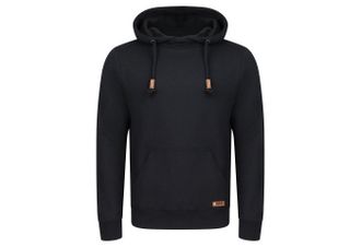 Riverso Kapuzenpullover Herren Hoodie RIVJulian Regular Fit Longsleeve Sweatshirt mit Cross-Over-Kragen und K&auml;ngurutasche