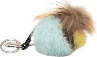 Fendi Pre-owned Porte-cl&eacute;s et breloque de sac en fourrure - Femme - Pre-owned - Multicolore - Taille: ONE Size
