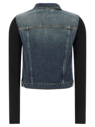 Coperni Hybrid Rib Denim Jacket - Blue